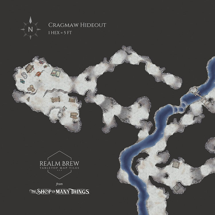 Cragmaw Hideout Map for D&D Starter Set [[FREE]] – The Shop of Many Things